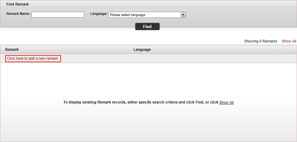 Creating a new remark definition